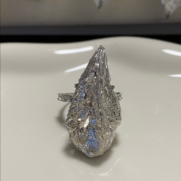 Jewelry | Promotion Silver Leaf Magnesium Feather Womens Ring | Poshmark